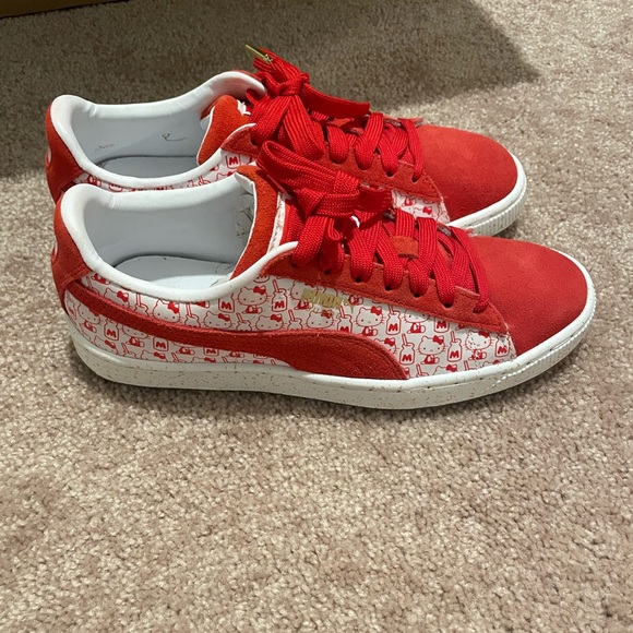 Puma | Shoes | Puma X Hello Kitty X Suede Classic Bright Red | Poshmark